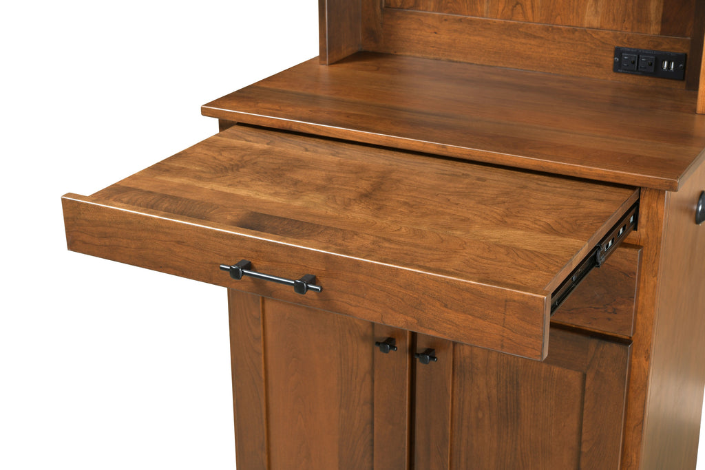 Barista - Amish Hardwood Coffee Bar Cabinet - The Wood Reserve