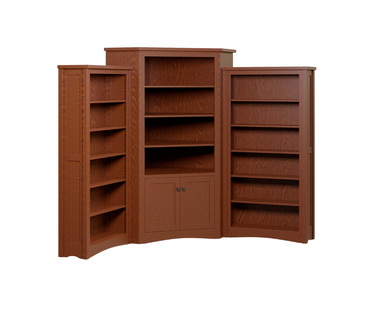 Cherry wood corner bookshelf store