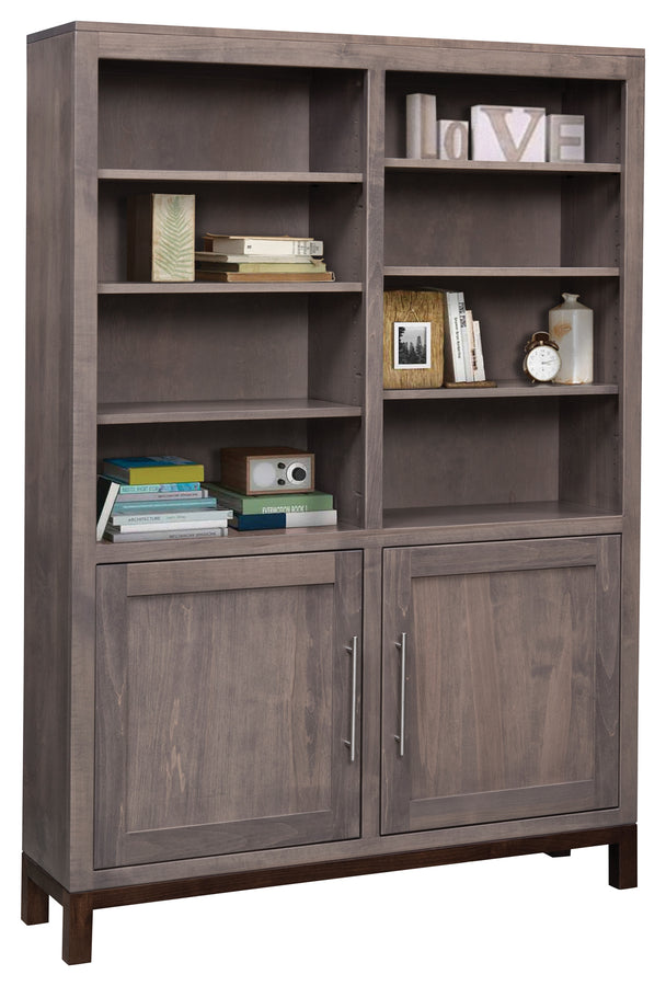 Vienna - Amish Mid Century Modern Bookcase - 48" Width - The Wood Reserve
