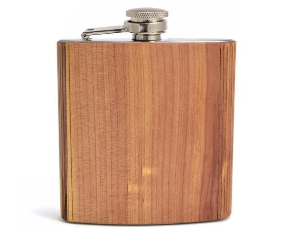 Walnut Wood Flask with Custom Engraving Option - The Wood Reserve