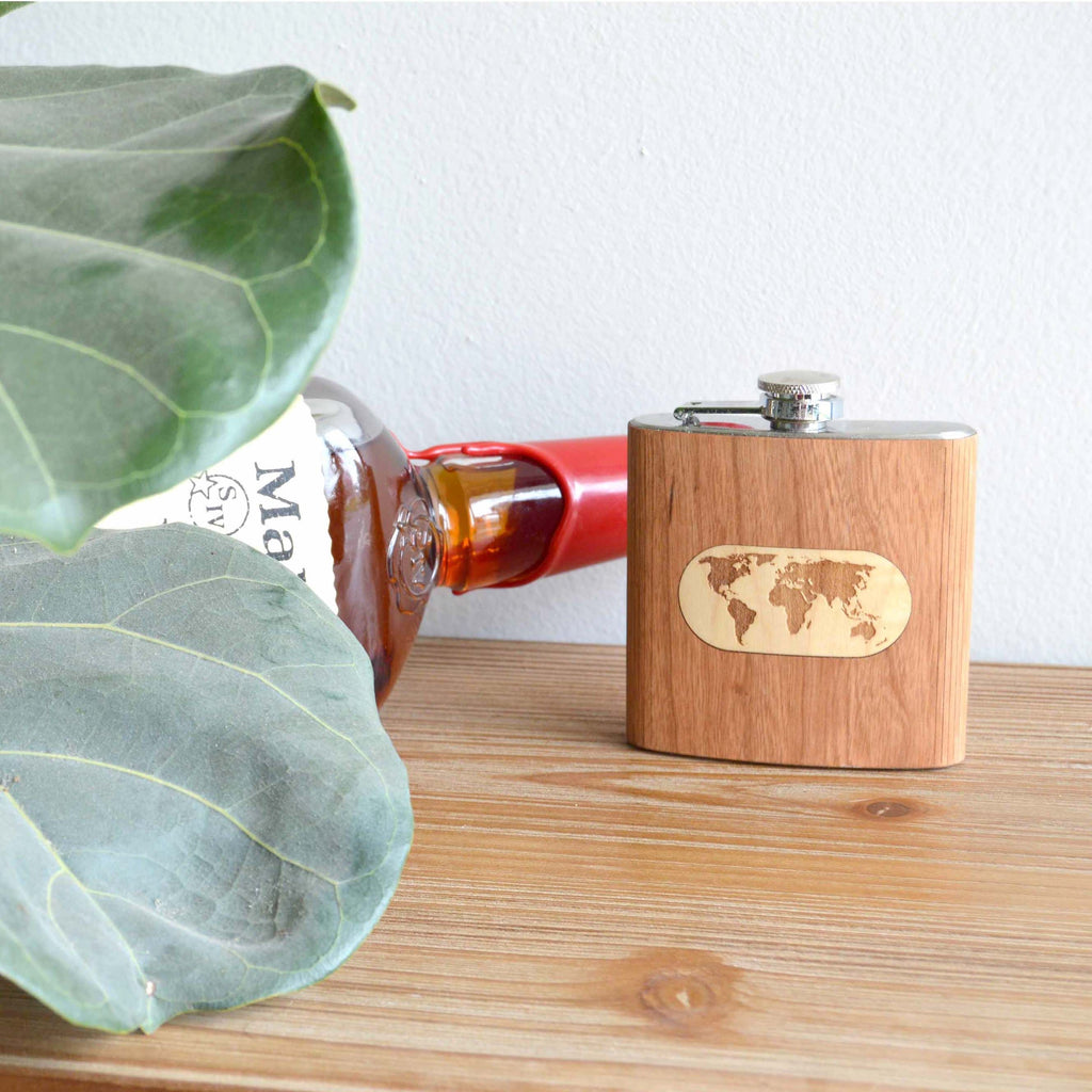 Handmade in the USA - Wood Flasks from The Wood Reserve