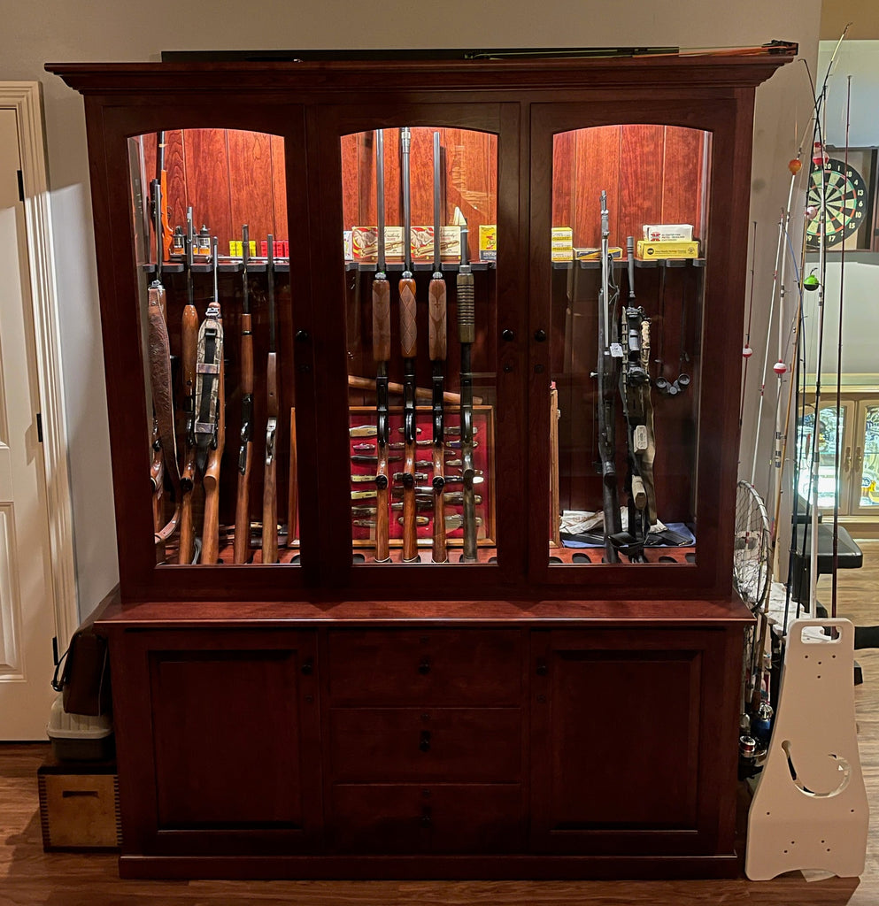 Amish Handcrafted Solid Wood Gun Cabinets - The Wood Reserve